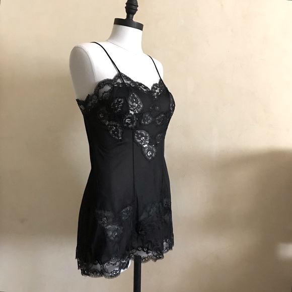 Vintage | Intimates & Sleepwear | Vintage Black Lace Teddy | Poshmark